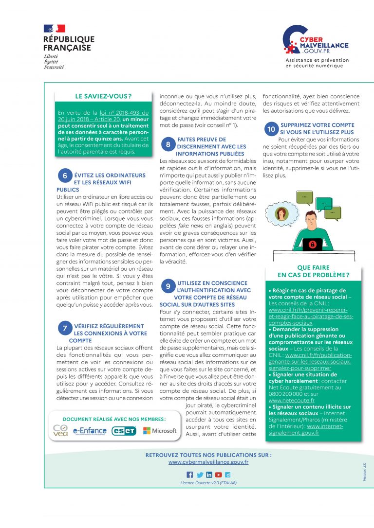 La sécurité sur les réseaux sociaux - CIS 82